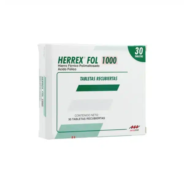 HIERRO FERRICO POLIMALTOSADO 100MG + ACIDO FOLICO 100MCG TABLETAS ...