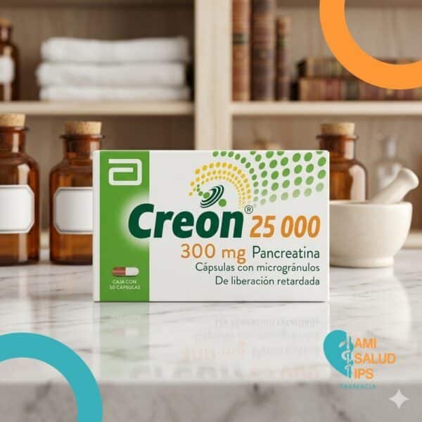 CREON 25 000 PANCREATINA 300MG C*50 CAPSULAS DE LIBERACION RETARDADA ...