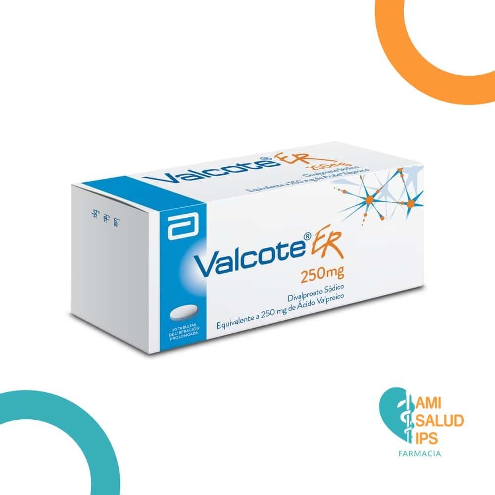 ACIDO VALPROICO 250MG TABLETA DE LIBERACION PROLONGADA VALCOTE ER ...