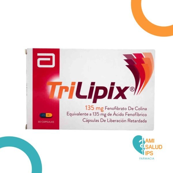 TRILIPIX FENOFIBRATO DE COLINA (ACIDO FENOFIBRICO) 135MG CAPSULA ABBOTT ...