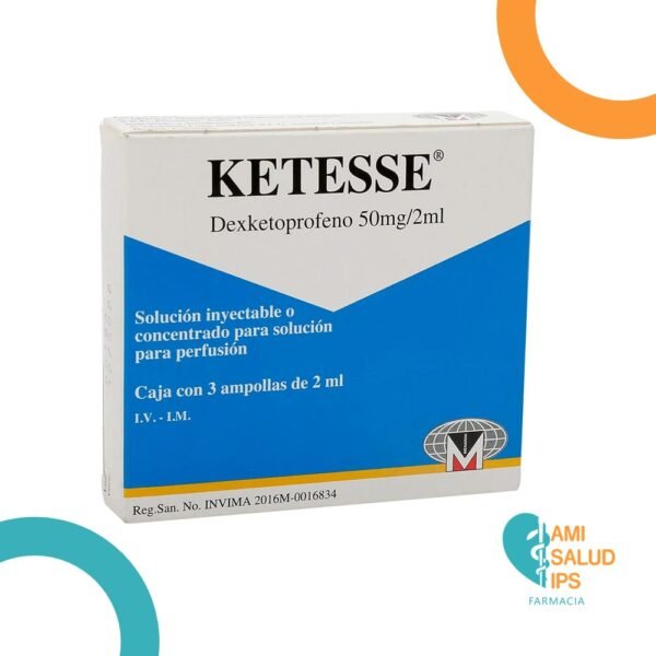 KETESSE DEXKETOPROFENO 50MG/2ML SOLUCION INYECTABLE AMPOLLA A. MENARINI ...