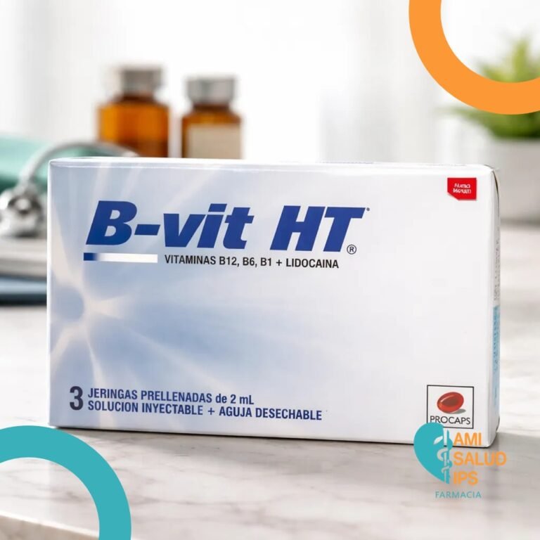 B-VIT HT LIDOCAINA 30MG VITAMINA B1 100MG, B6 100MG, B12 10MG SOLUCION ...